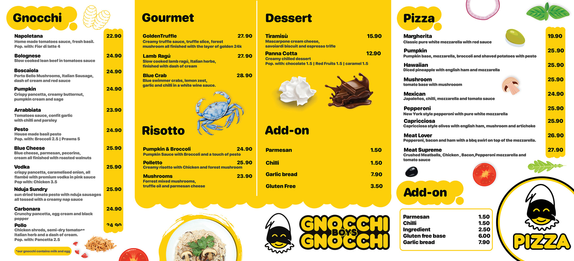 Menu – GnocchiGnocchiBoys